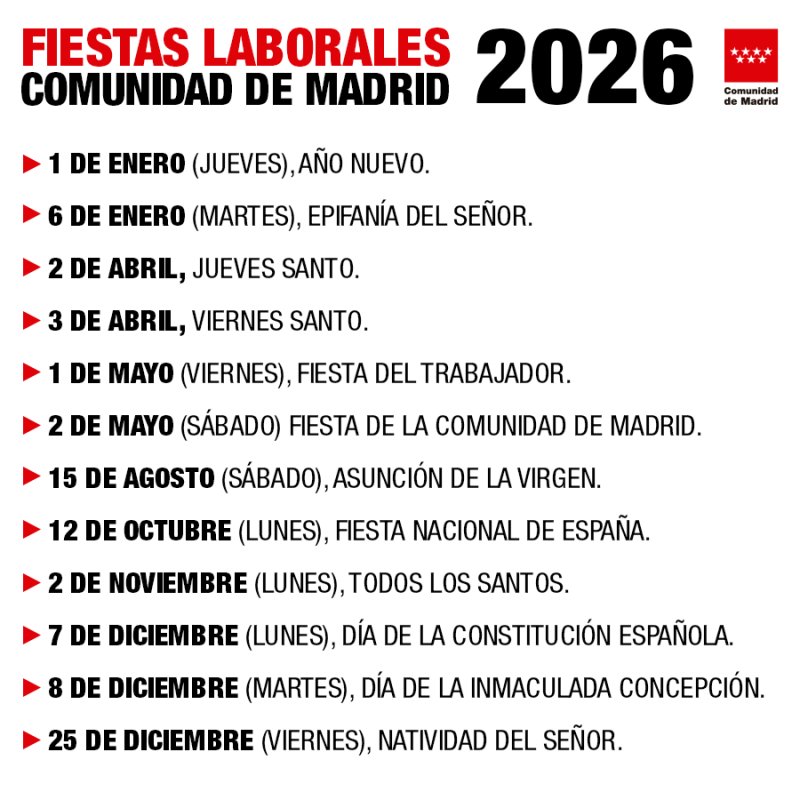 Madrid Public Holidays 2026: Your Complete Guide to National Holidays ...