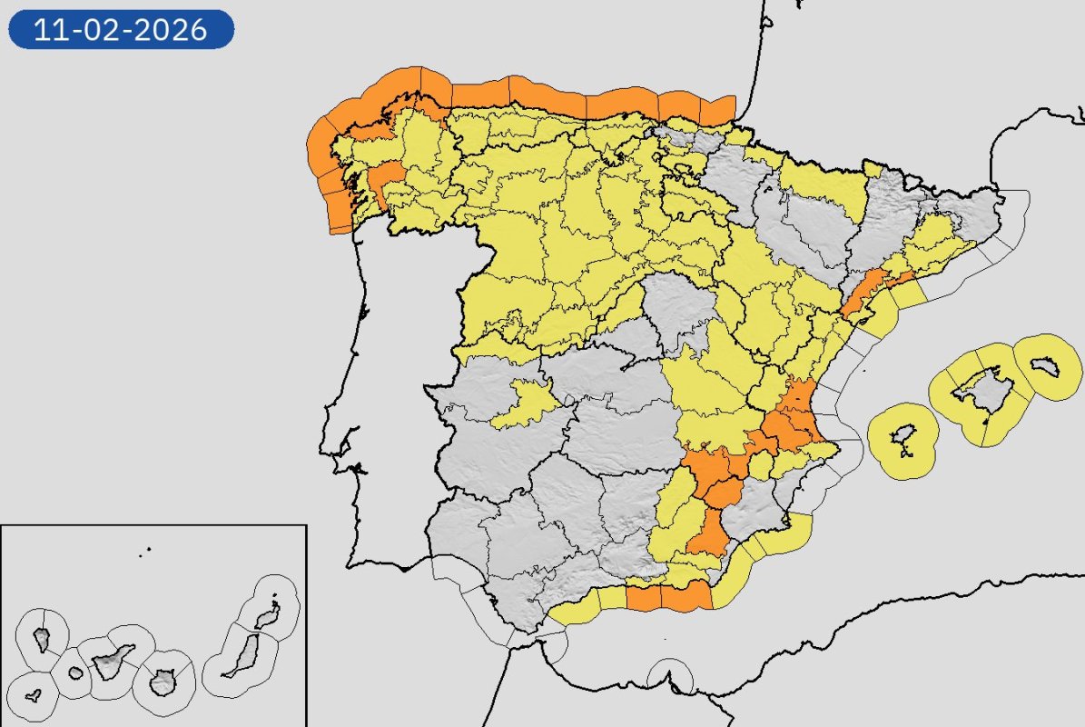 Extreme Weather in Spain: Orange Alert Issued for Over Half the Country ...